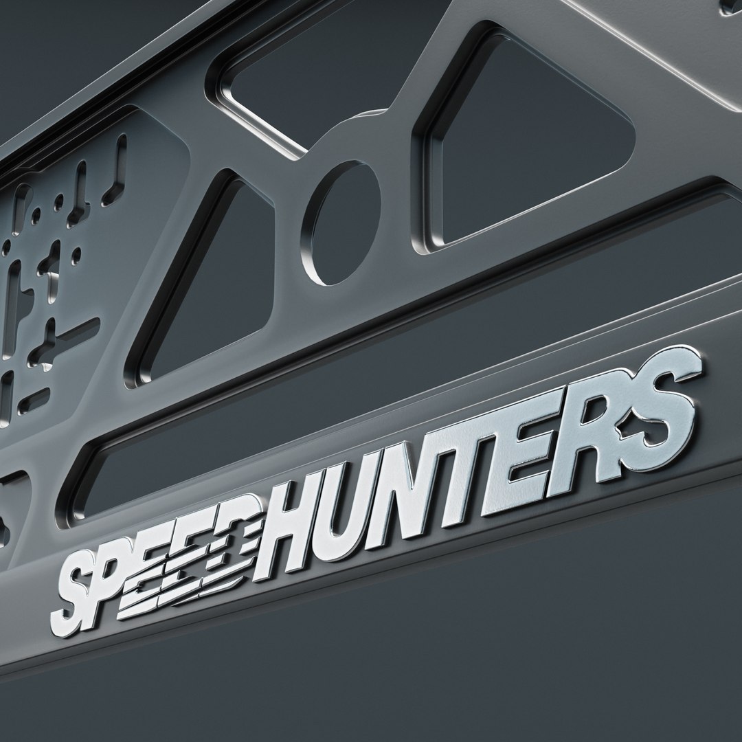 License plate frame holder Speedhunters empty model - TurboSquid 1725020