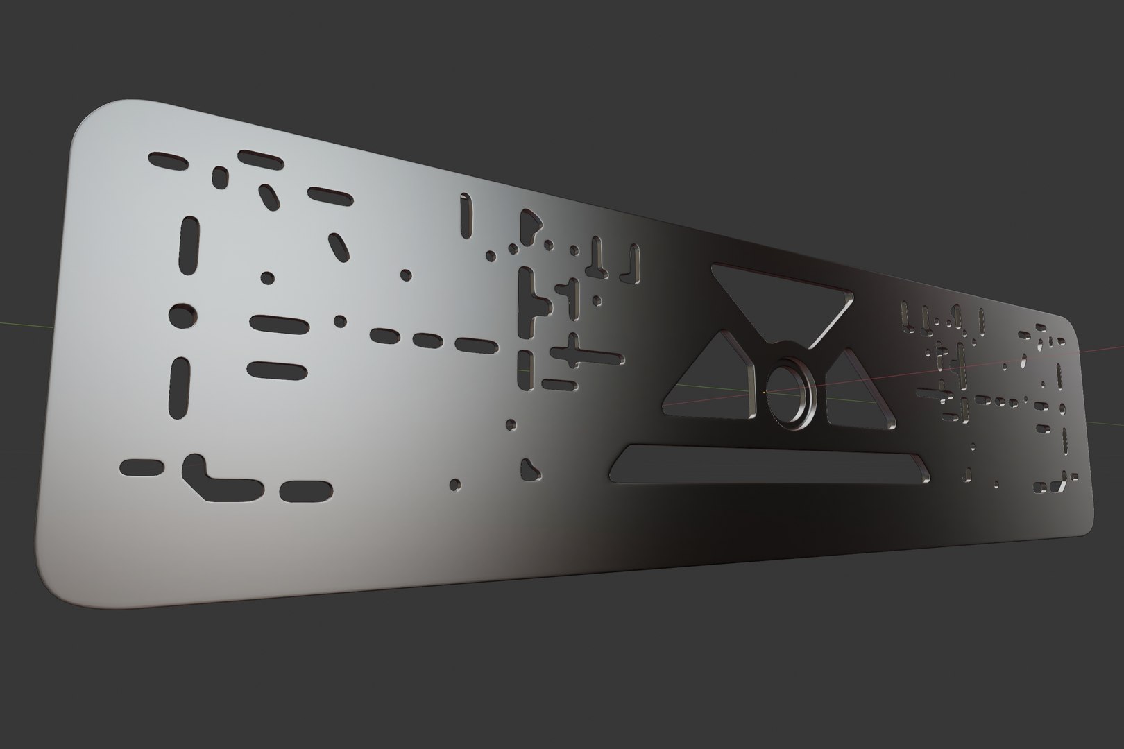 License plate frame holder Speedhunters empty model - TurboSquid 1725020