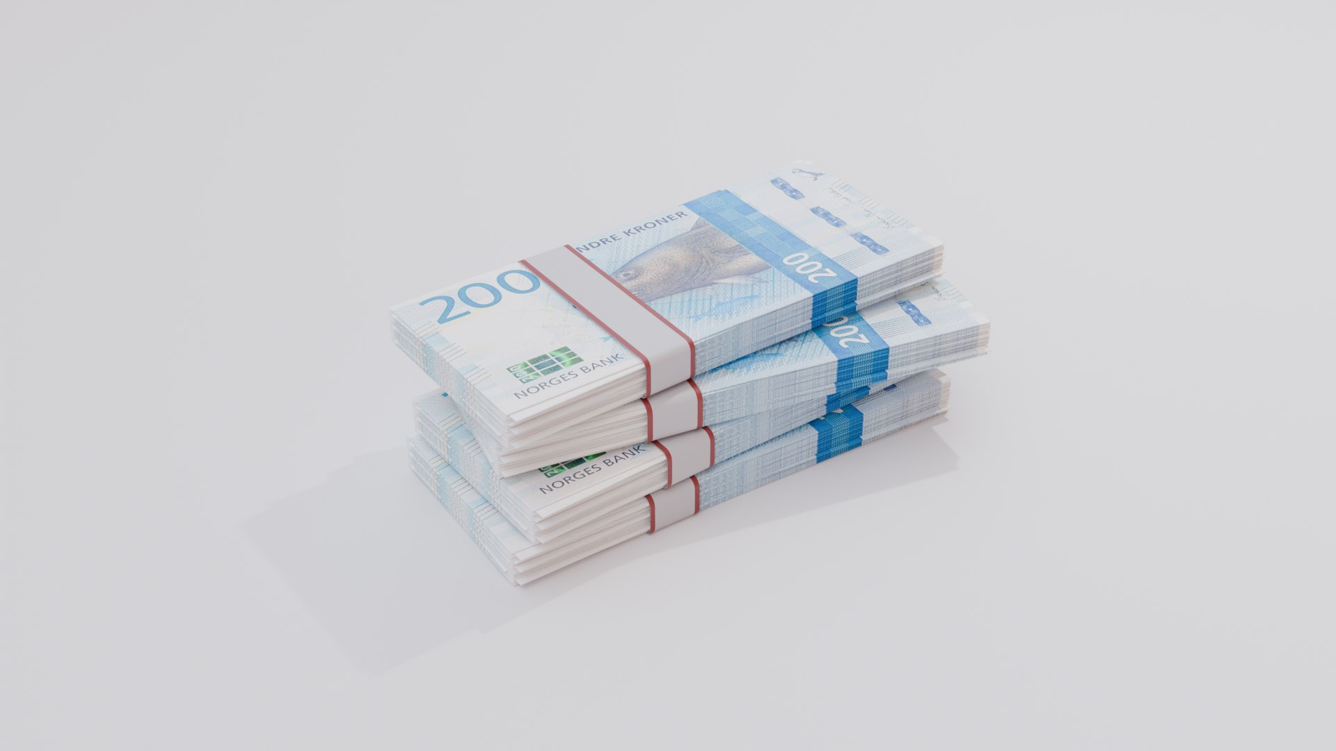 200 Norwegian Krone Currency 3D - TurboSquid 2397678