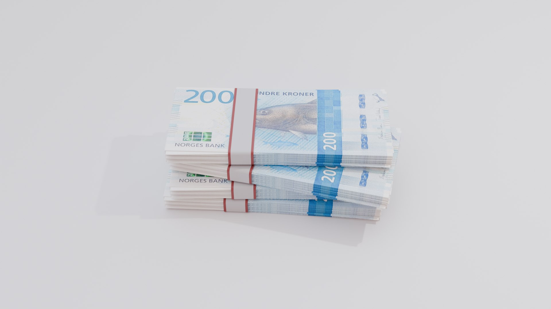 200 Norwegian Krone Currency 3D - TurboSquid 2397678