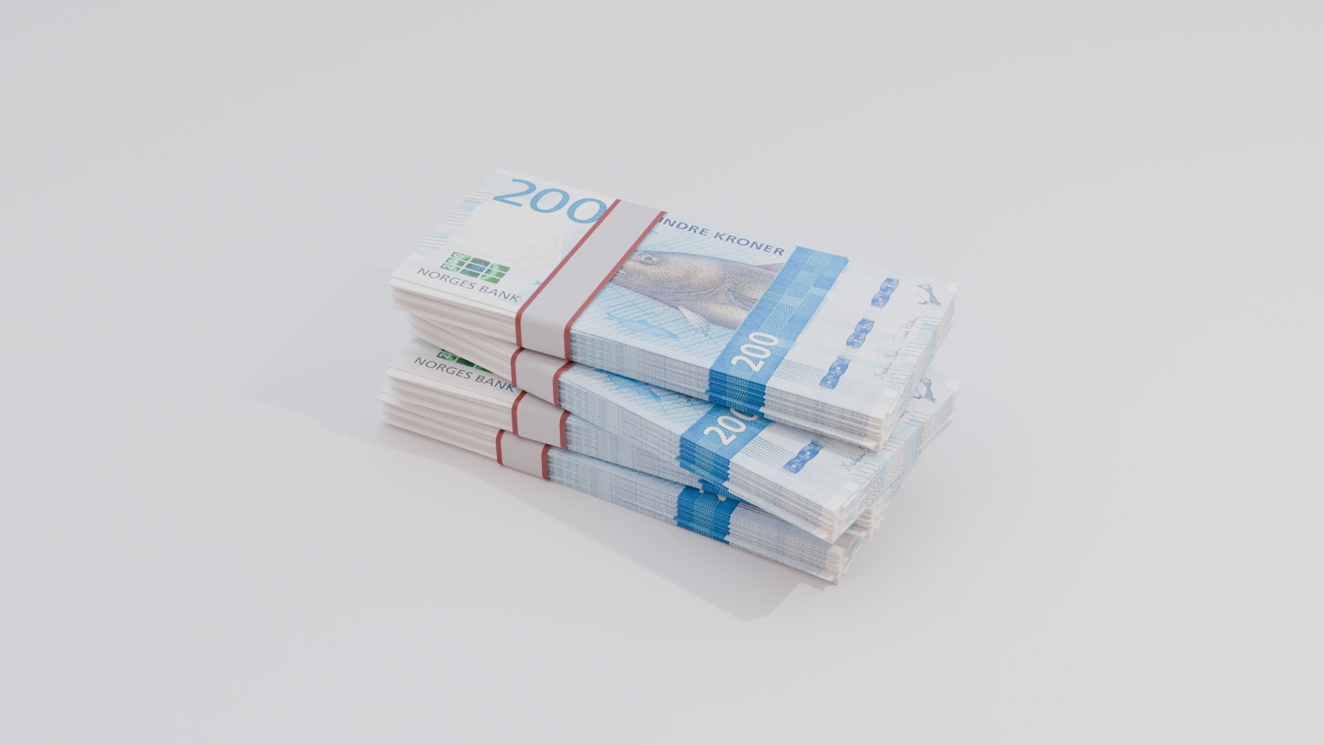 200 Norwegian Krone Currency 3D - TurboSquid 2397678