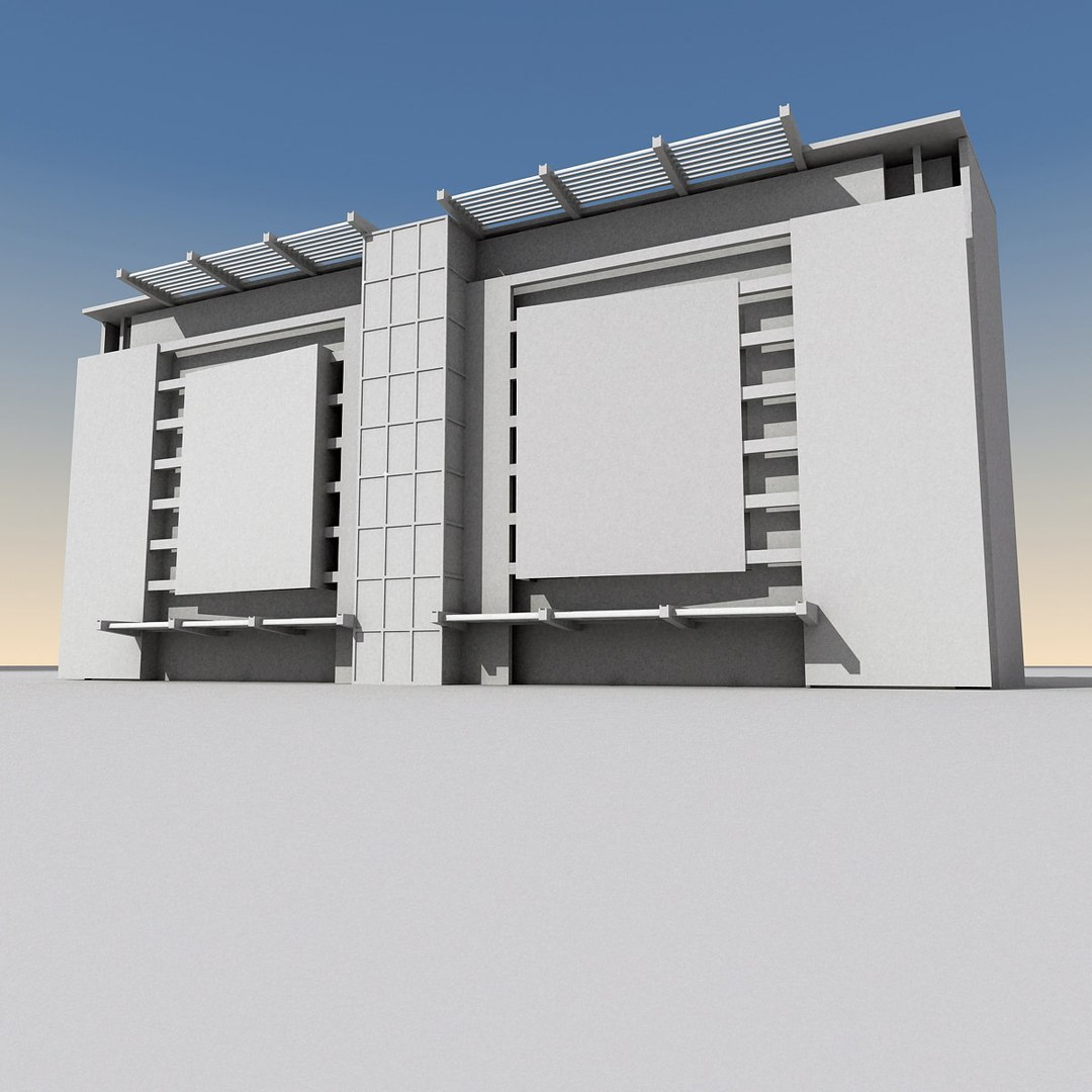 3d Modern Building Model