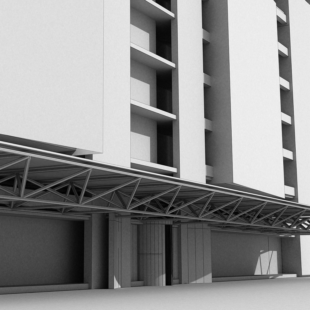 3d Modern Building Model