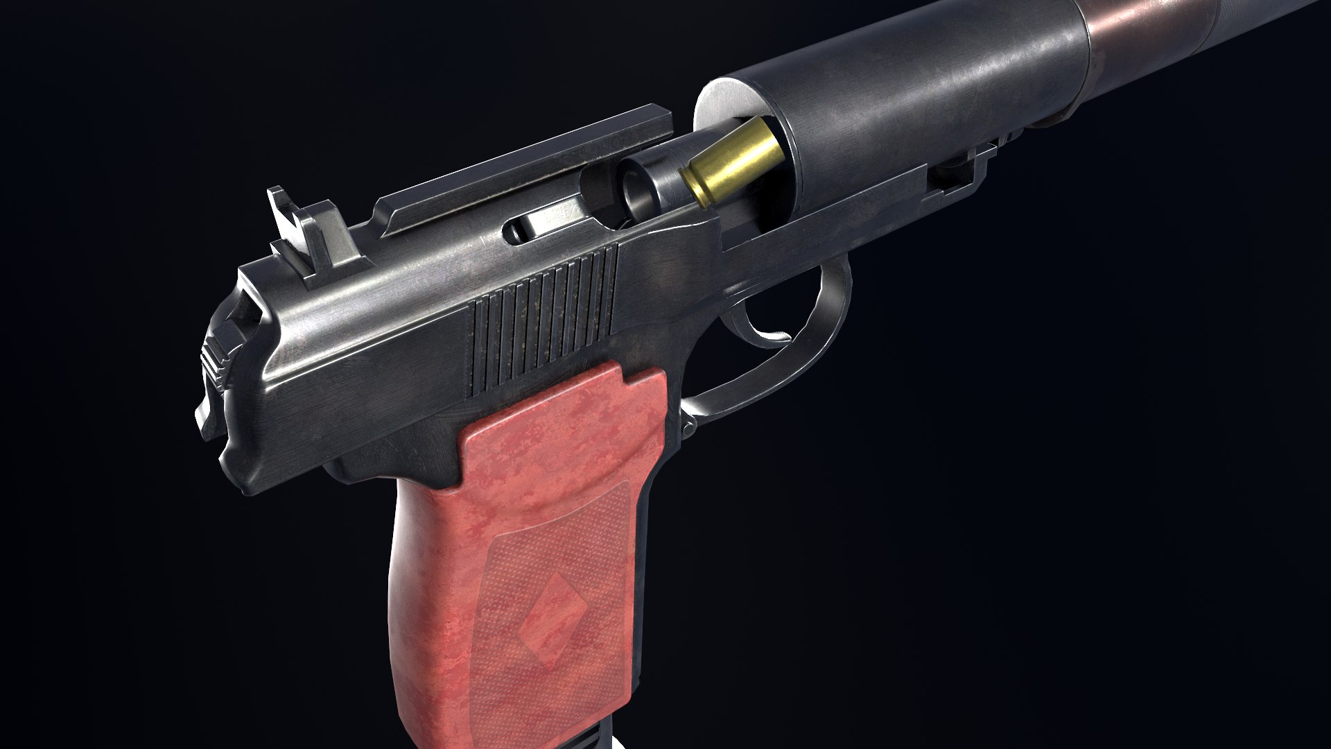 Silencer Pistol 6P9 3D Model - TurboSquid 2077419