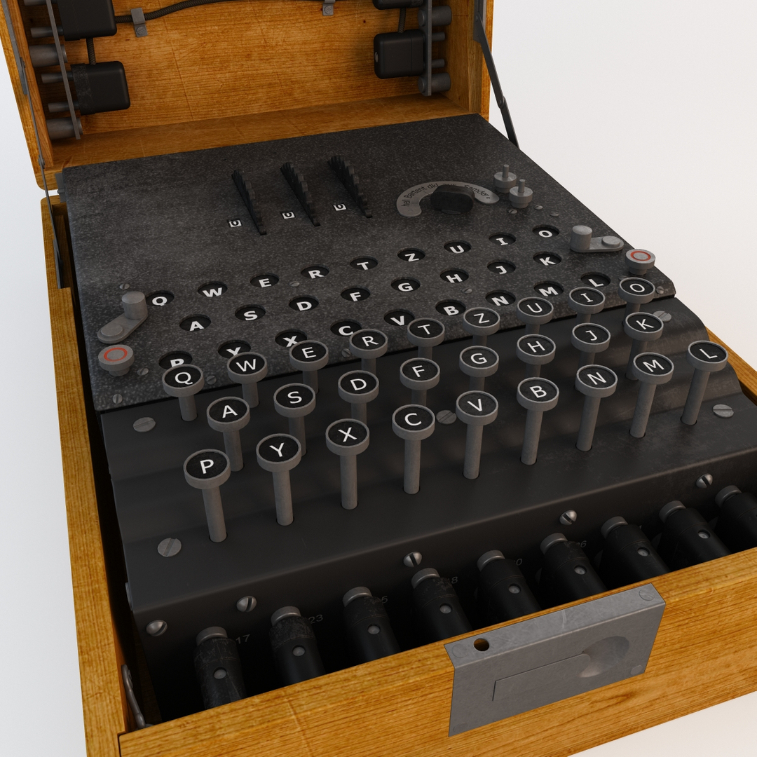3d encryption machine military model