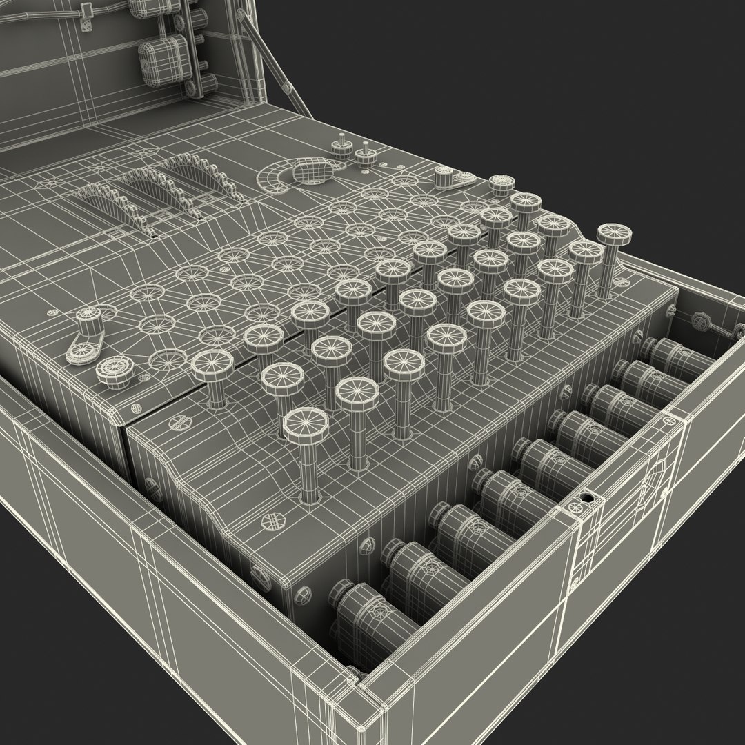 3d Encryption Machine Military Model