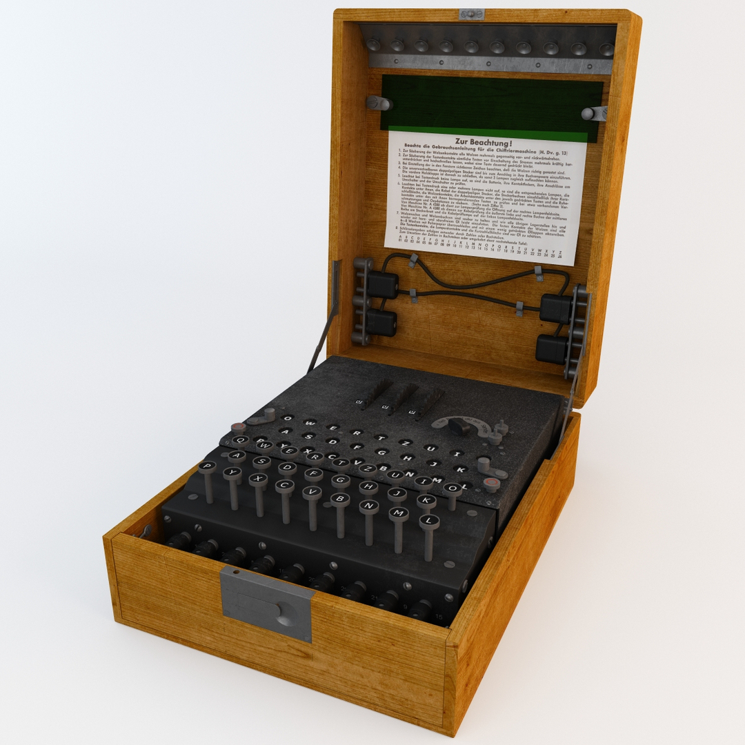3d encryption machine military model