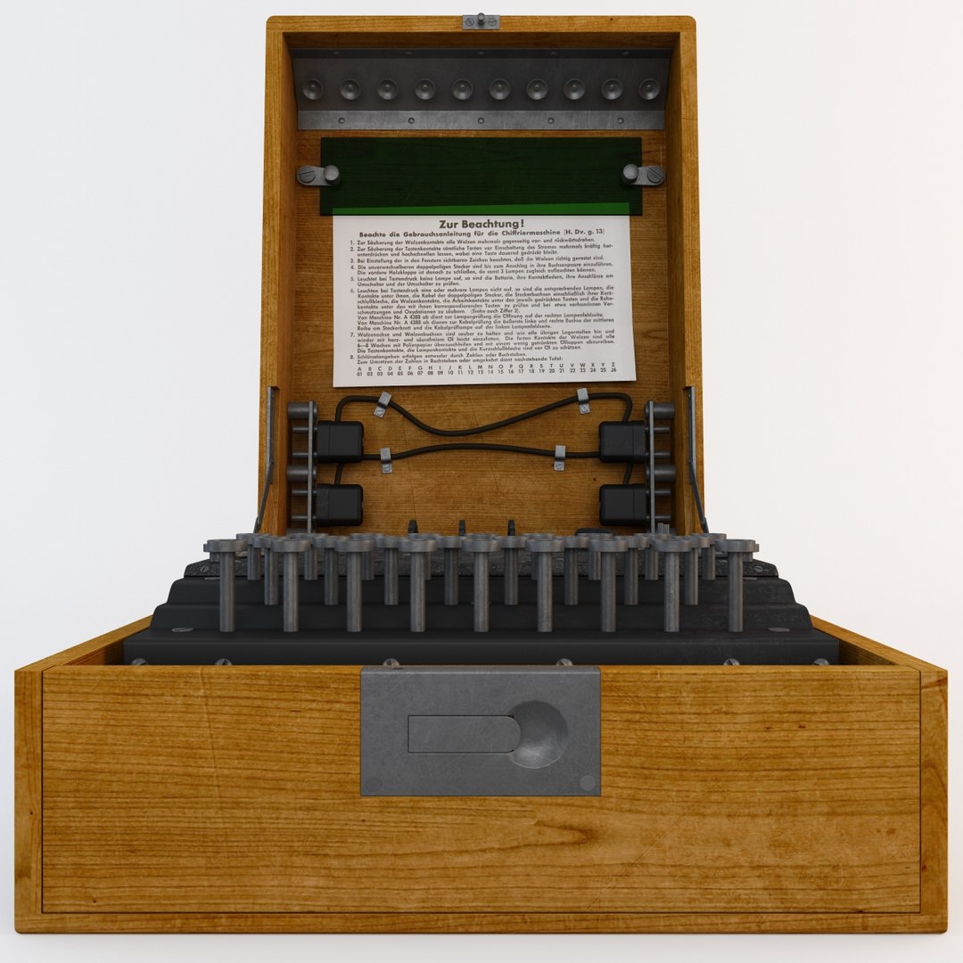 3d Encryption Machine Military Model