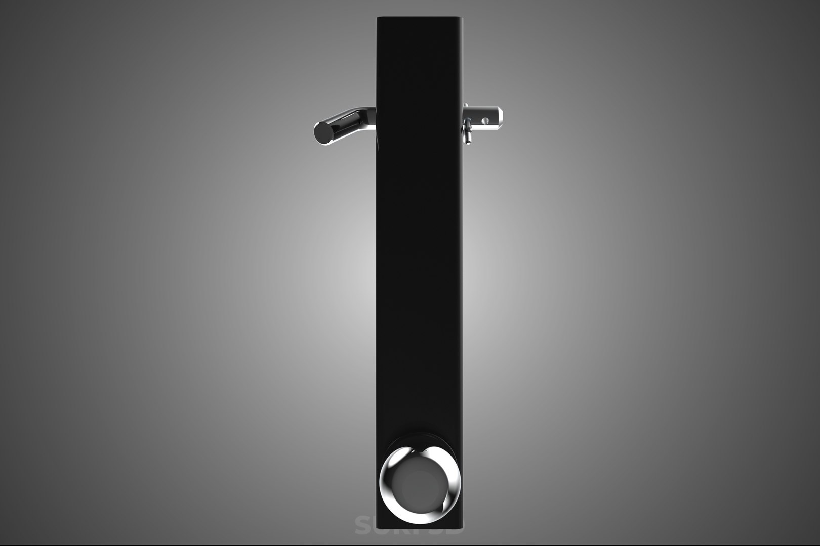 DOUBLE BALL HITCH MOUNT RECEIVER REVERSIBLE DROP TOWING TRAILER 3D ...