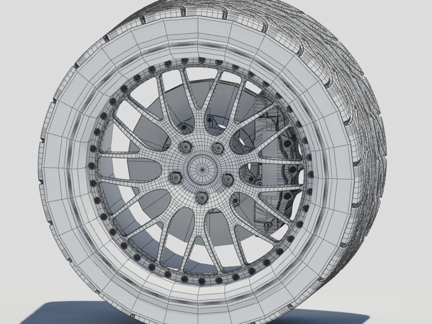 Hre Rim Yokohama Tire 3d Max
