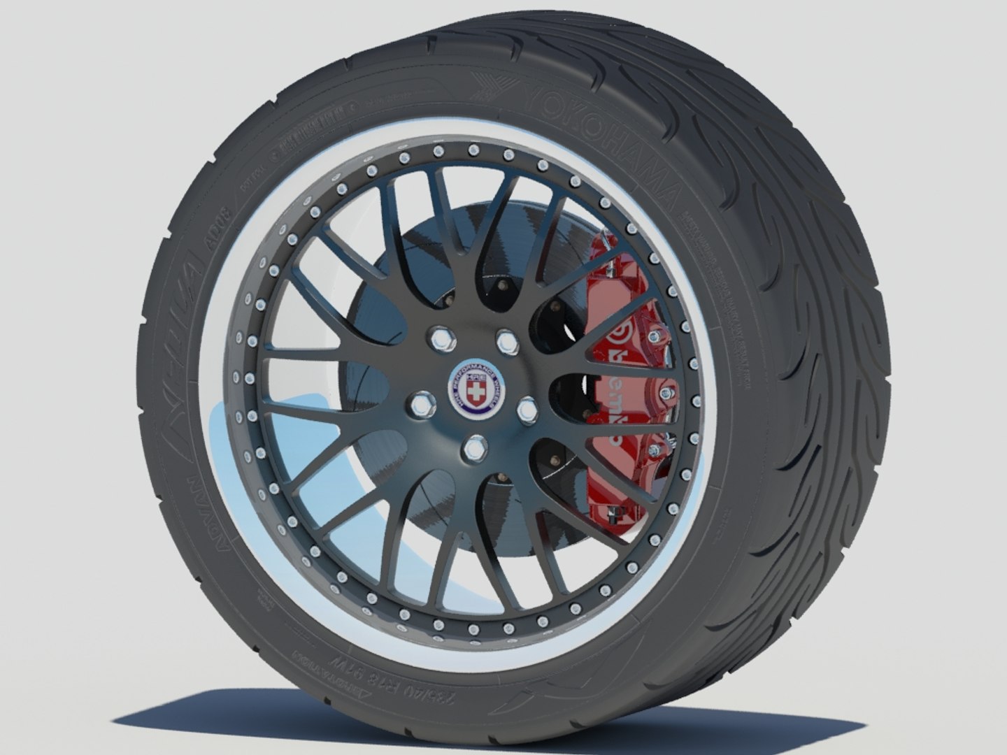 Hre Rim Yokohama Tire 3d Max