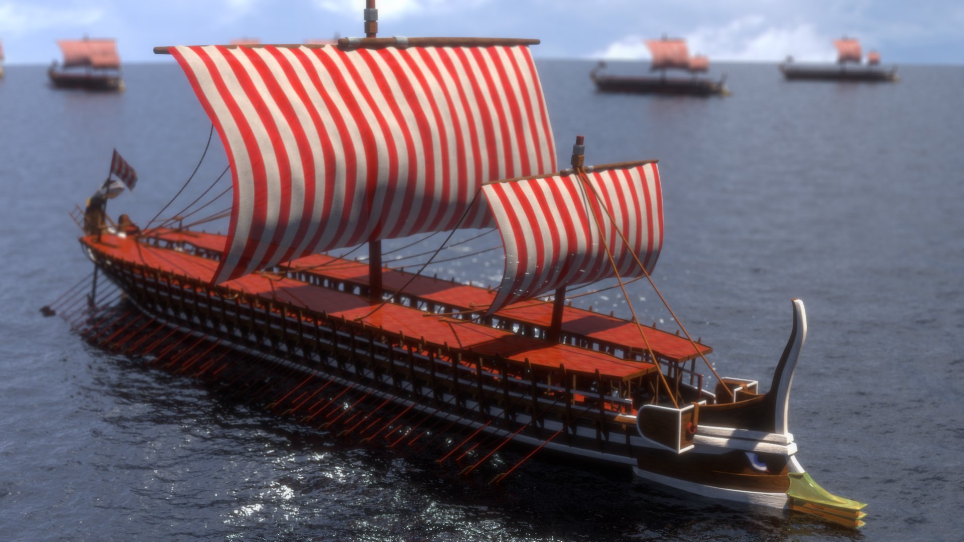 Greek Warship Trireme Historically 3D Model - TurboSquid 1209894