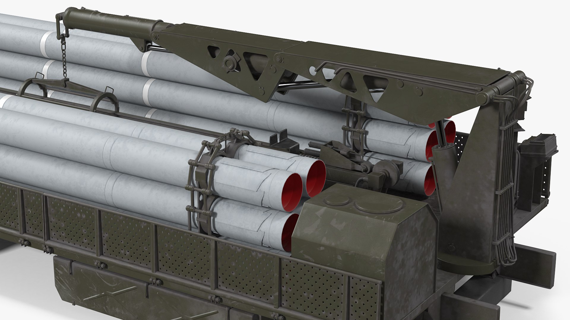 Spare rockets containers crane 3D - TurboSquid 1568523