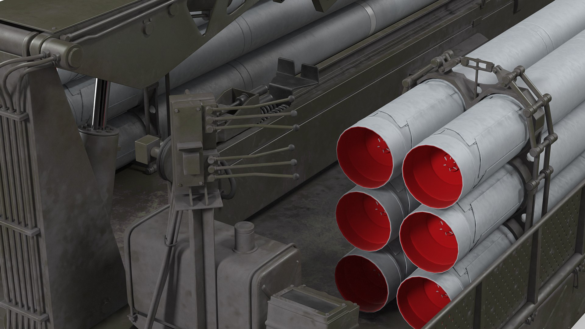 Spare rockets containers crane 3D - TurboSquid 1568523