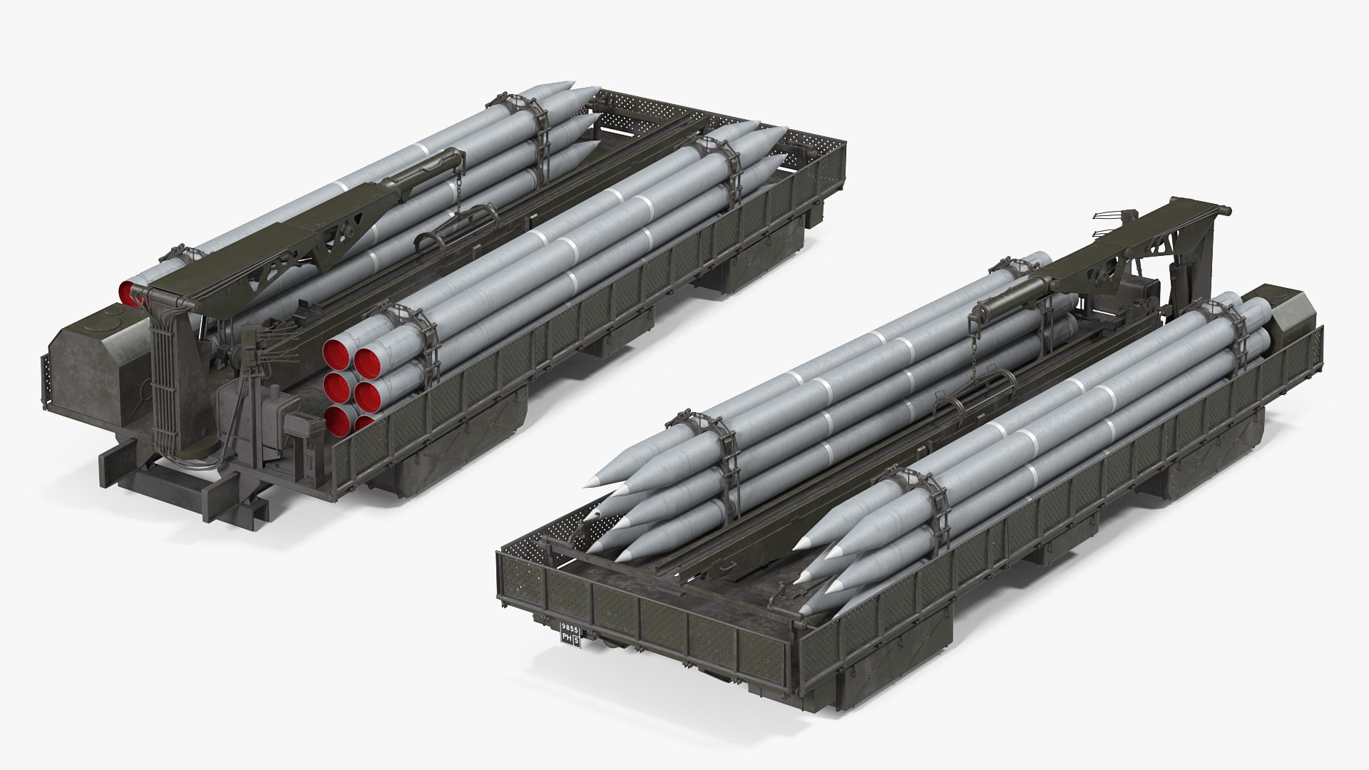 Spare rockets containers crane 3D - TurboSquid 1568523