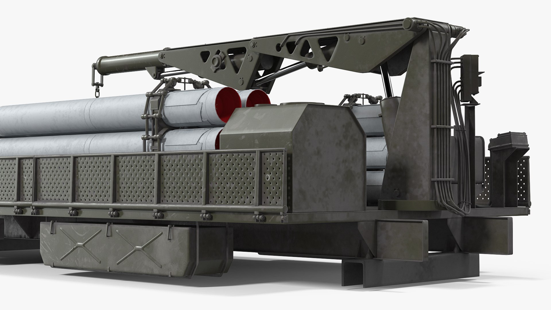 Spare rockets containers crane 3D - TurboSquid 1568523