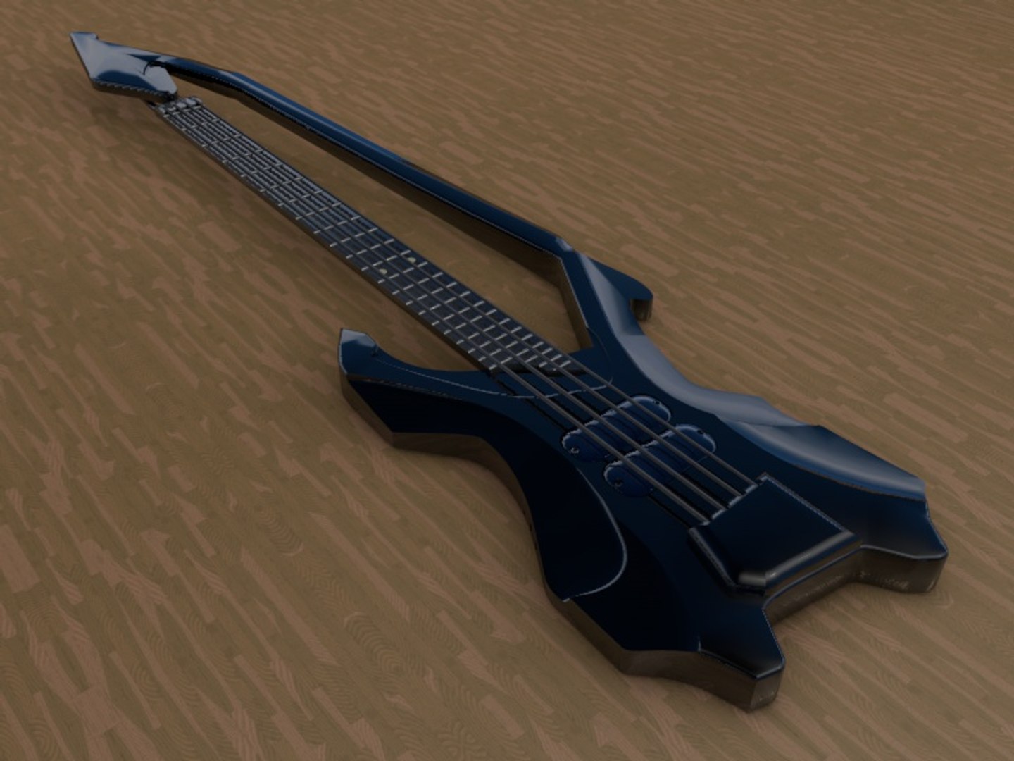 Prince C Bass Guitar 3d Model