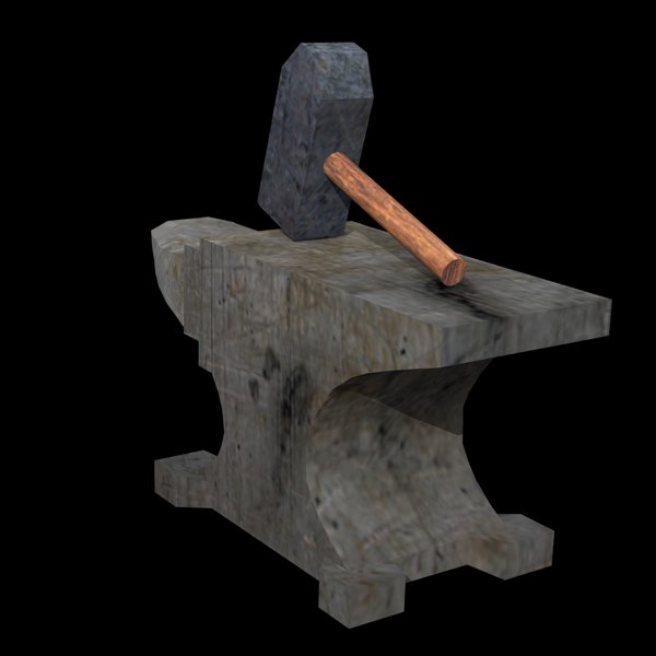 3d hammer anvil