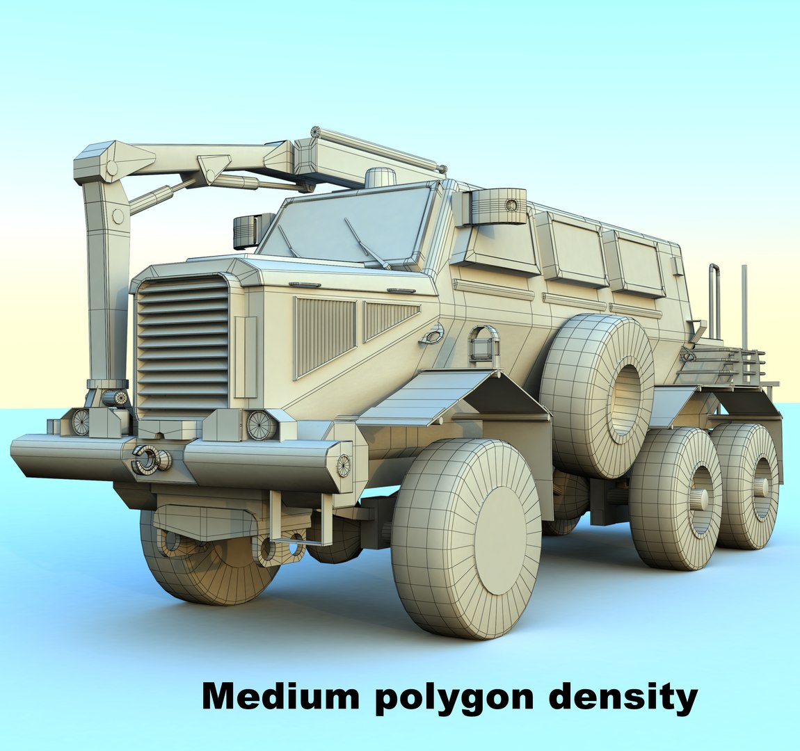 Buffalo Mrap 3d Model