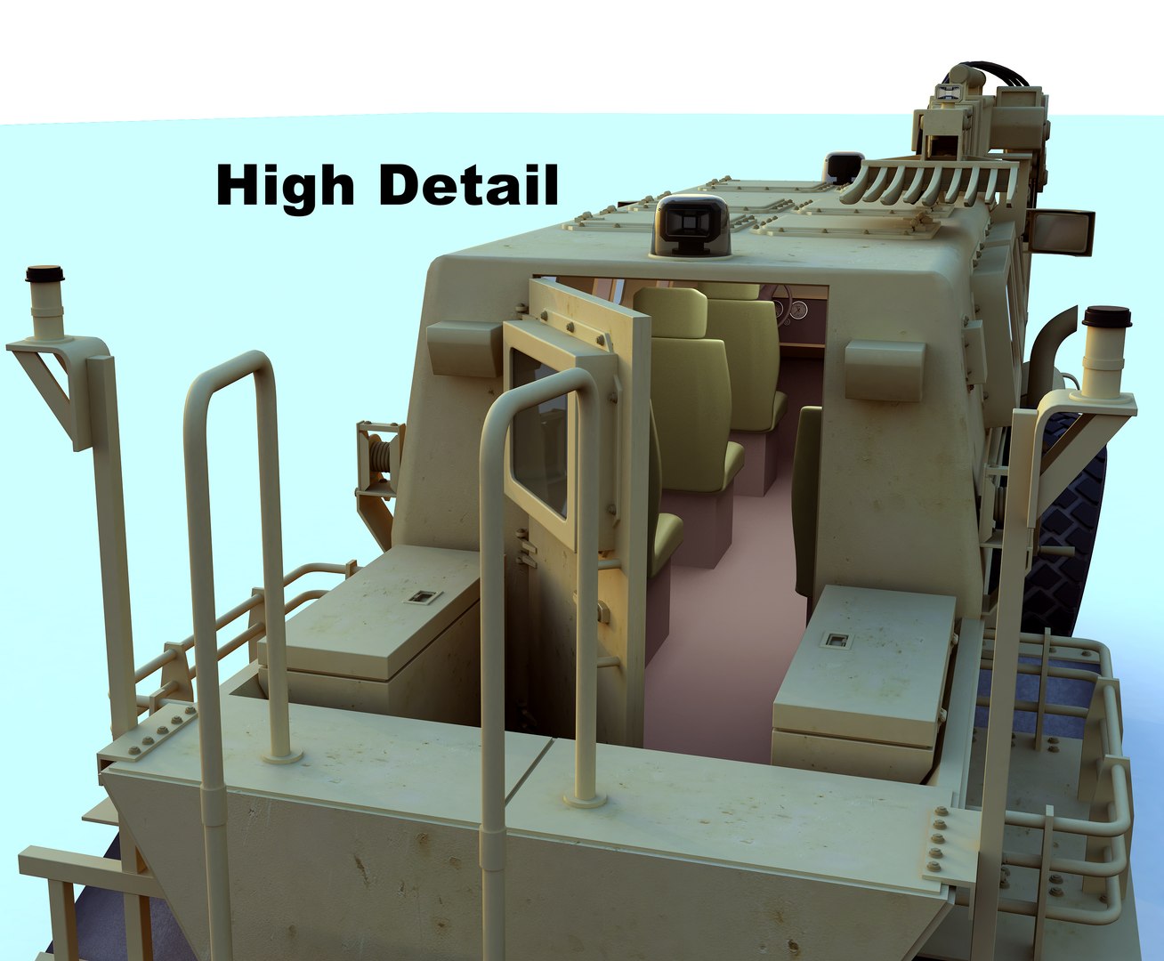 Buffalo Mrap 3d Model