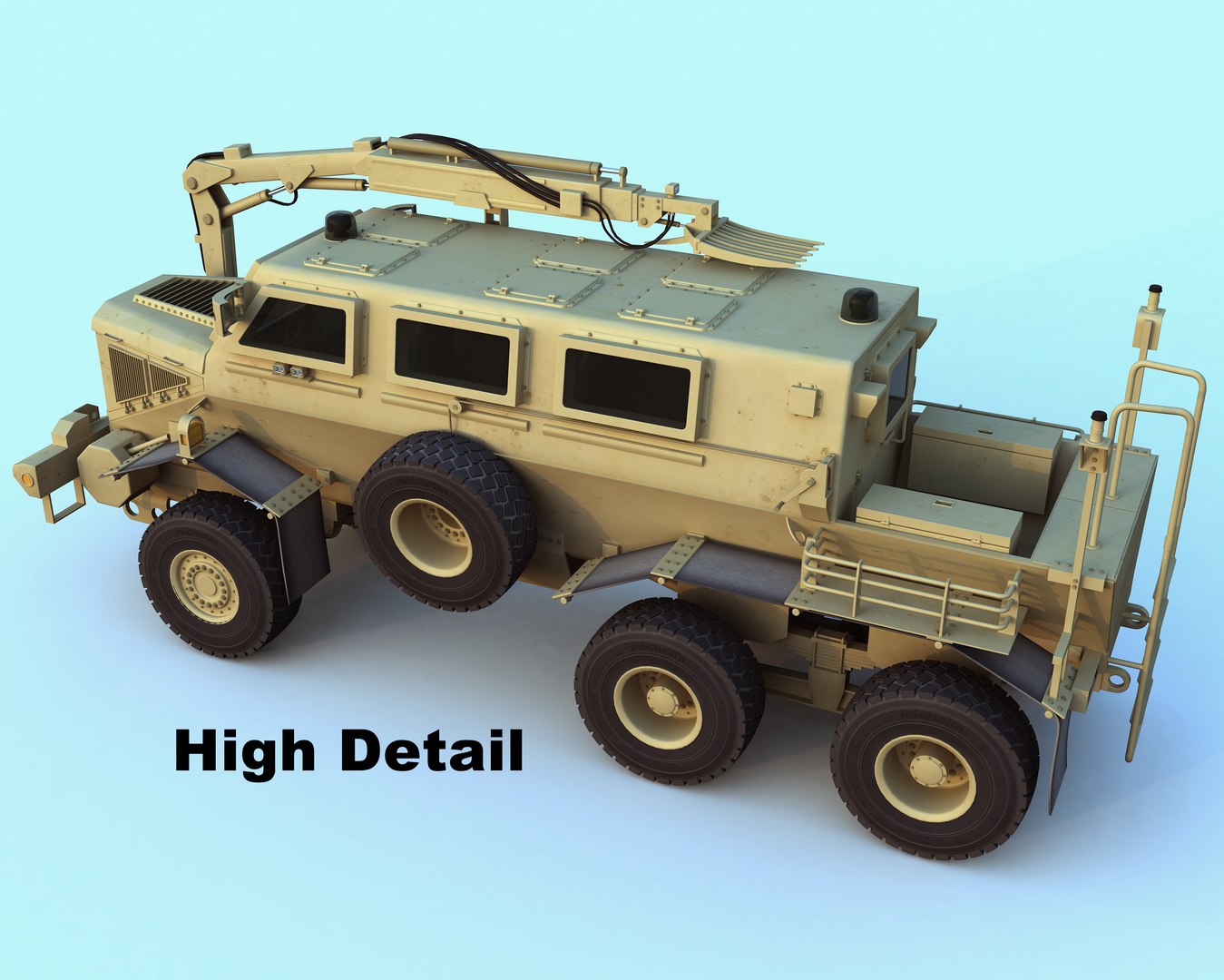 Buffalo Mrap 3d Model