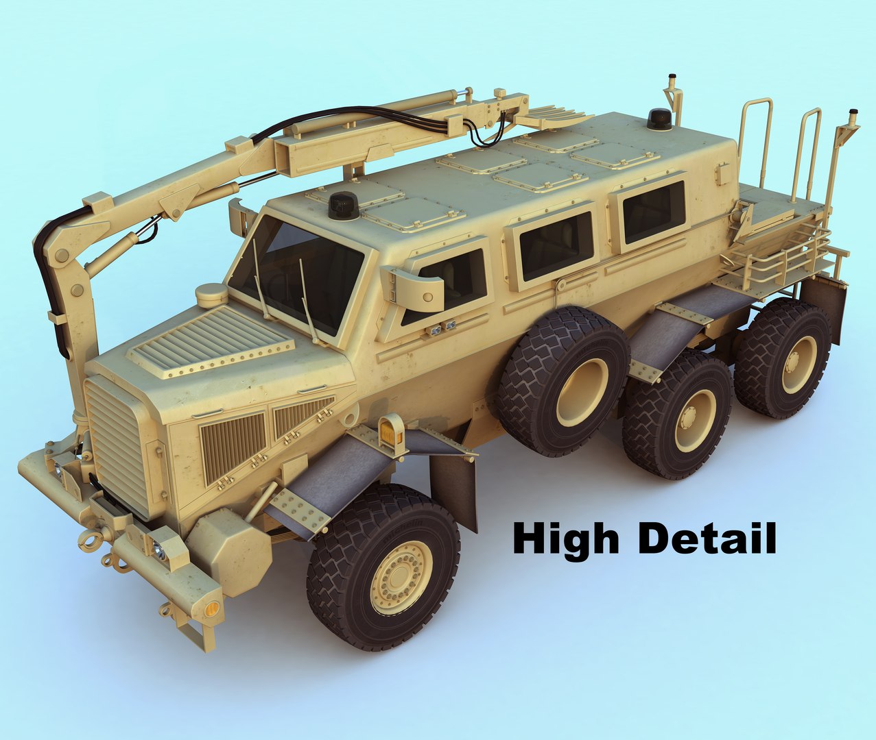 Buffalo Mrap 3d Model