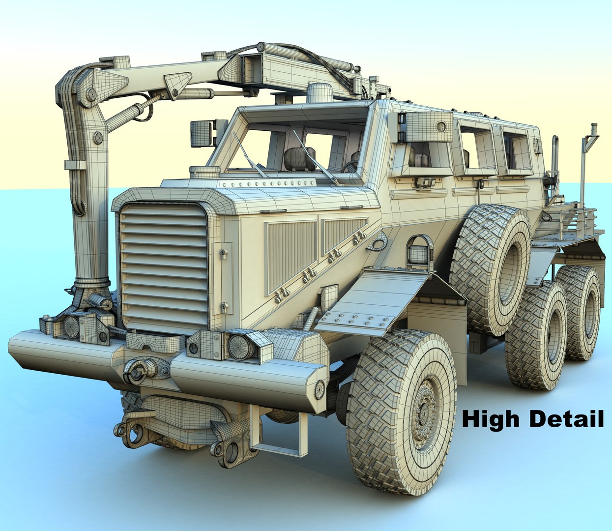 Buffalo Mrap 3d Model