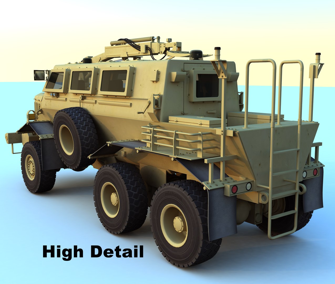 Buffalo Mrap 3d Model