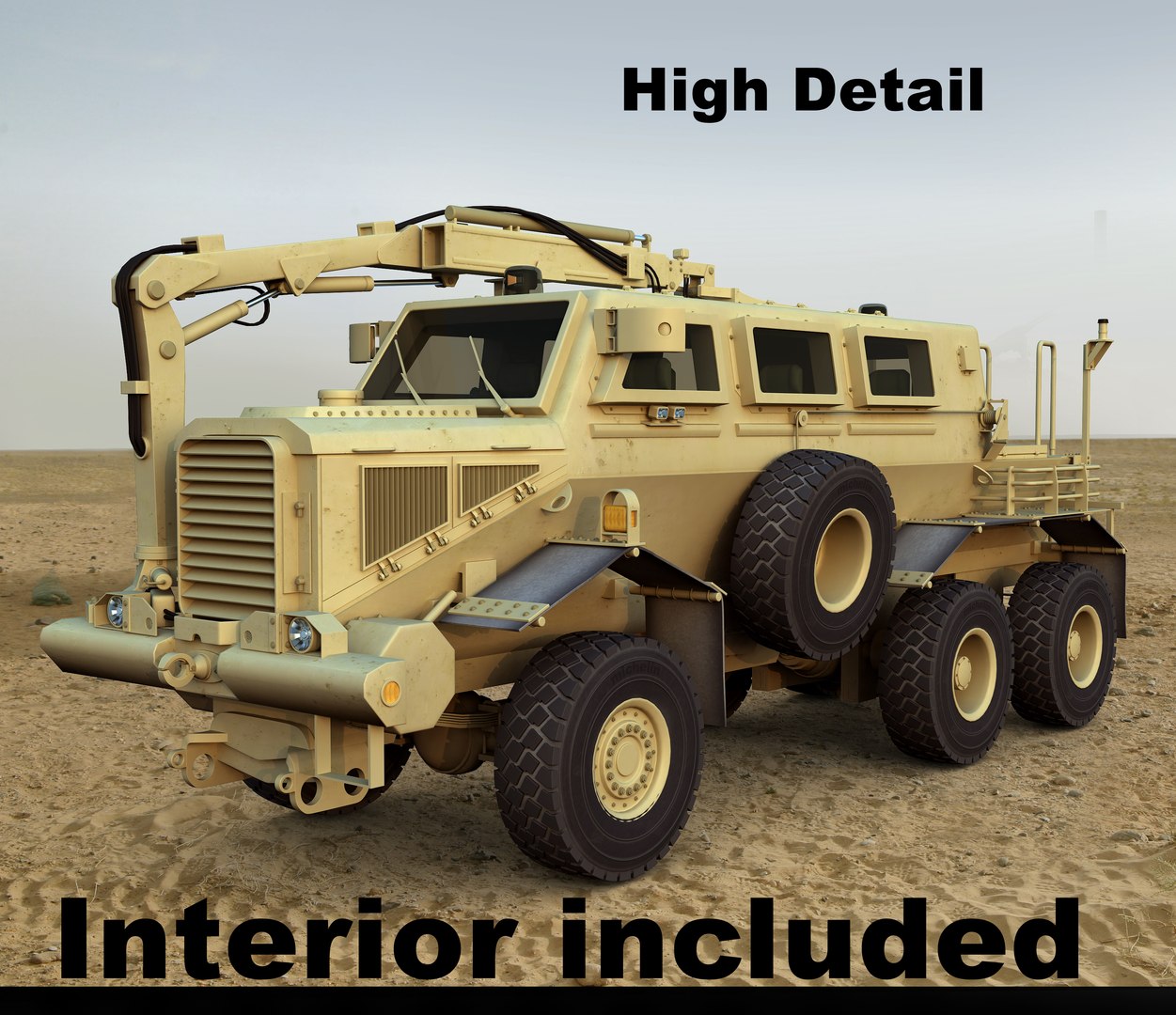 Buffalo Mrap 3d Model