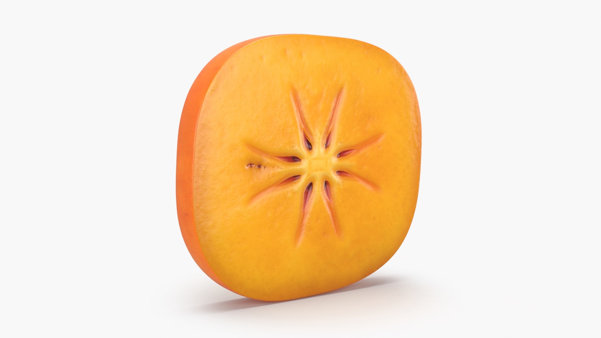 3D Persimmon Round Slice Model - TurboSquid 2114441
