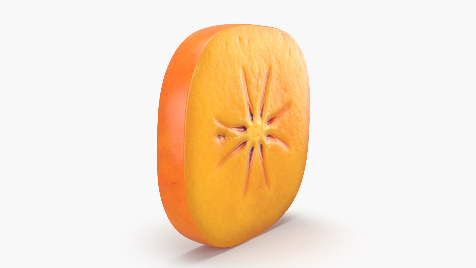 3D Persimmon Round Slice Model - TurboSquid 2114441