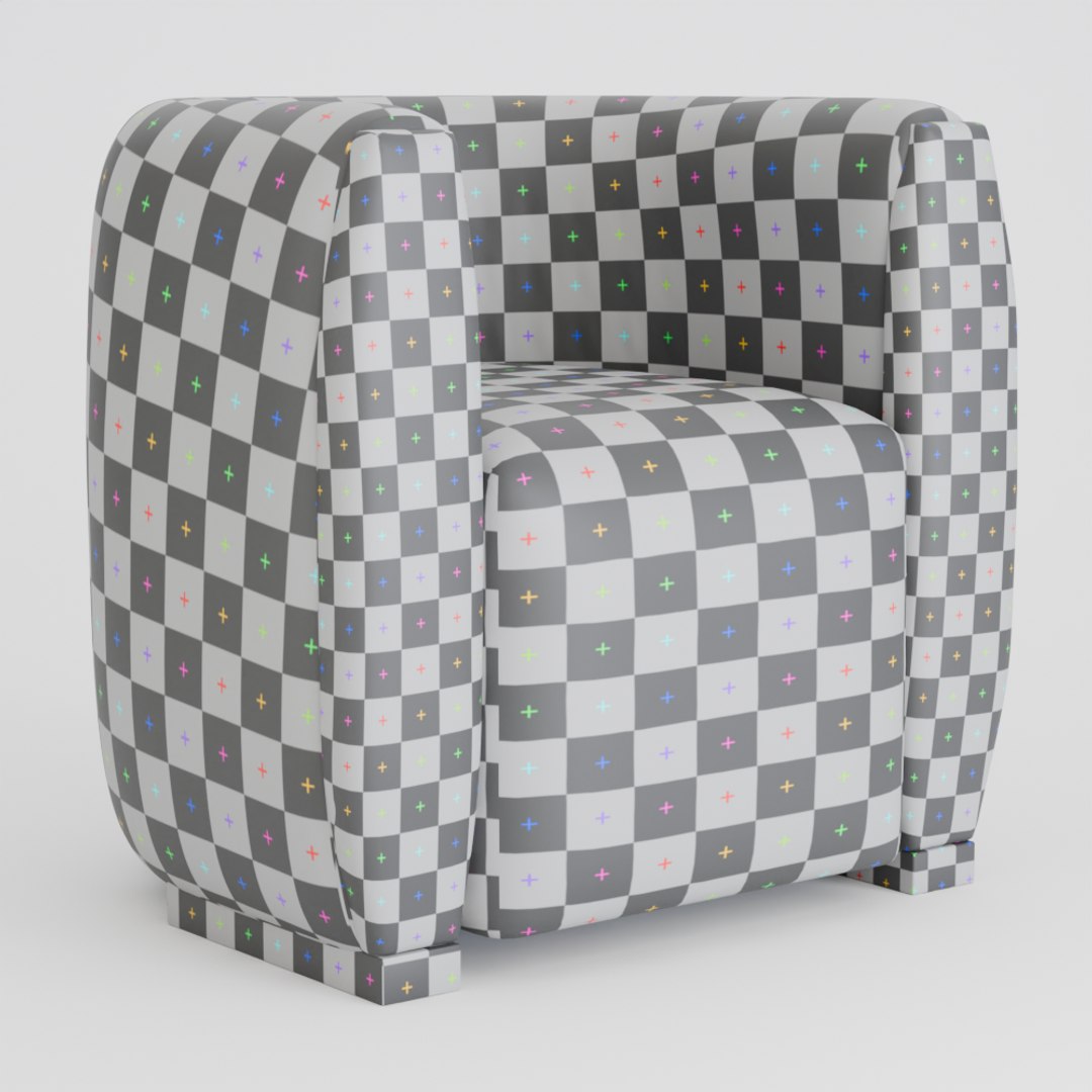 3D Collar Chair Model - TurboSquid 2218527