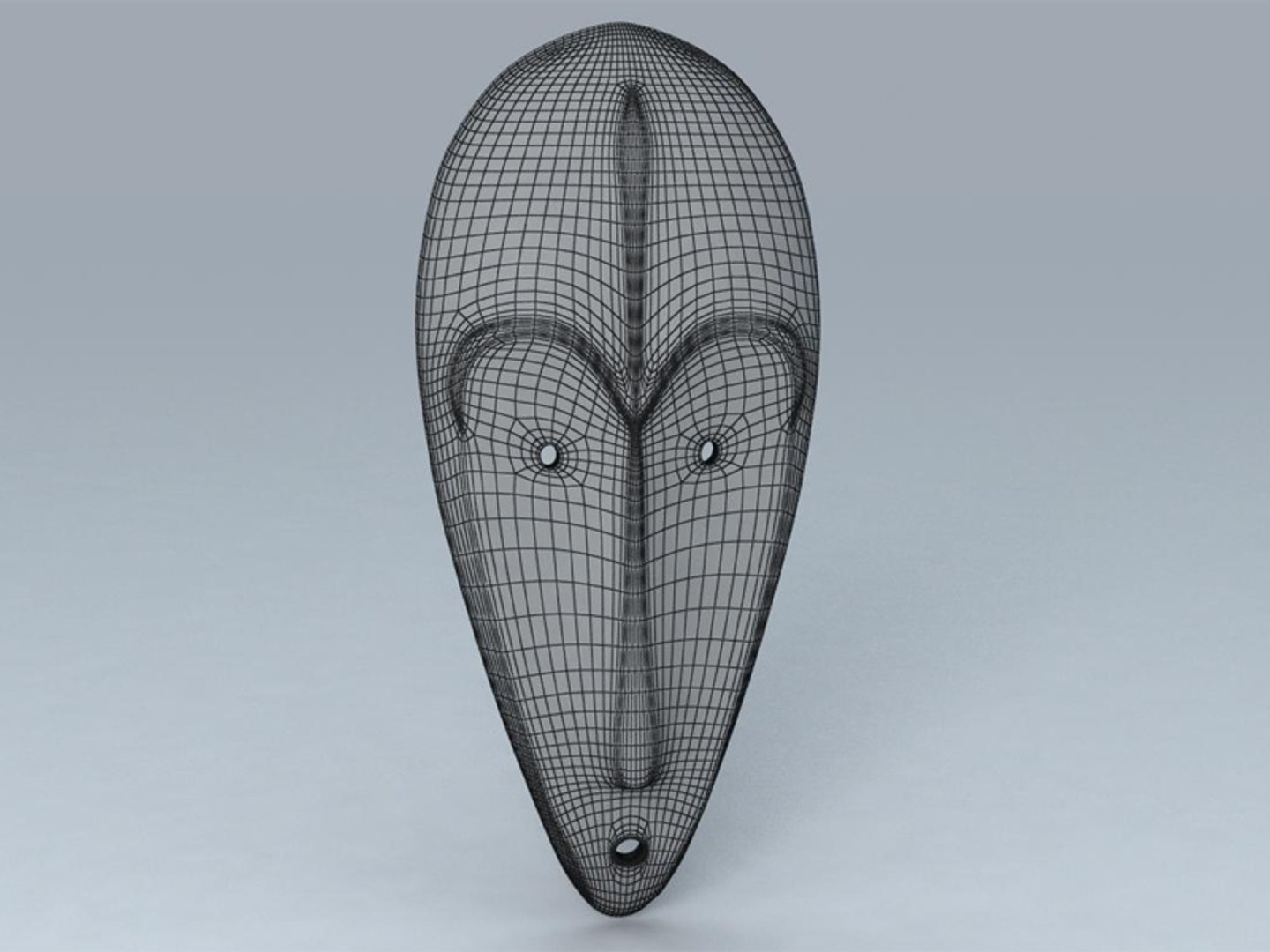 African Mask 3d Model