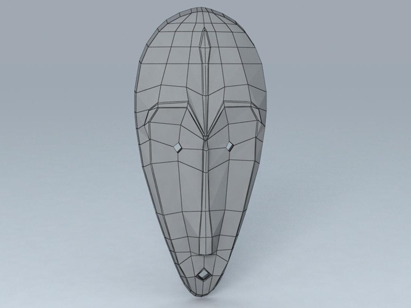 African Mask 3d Model