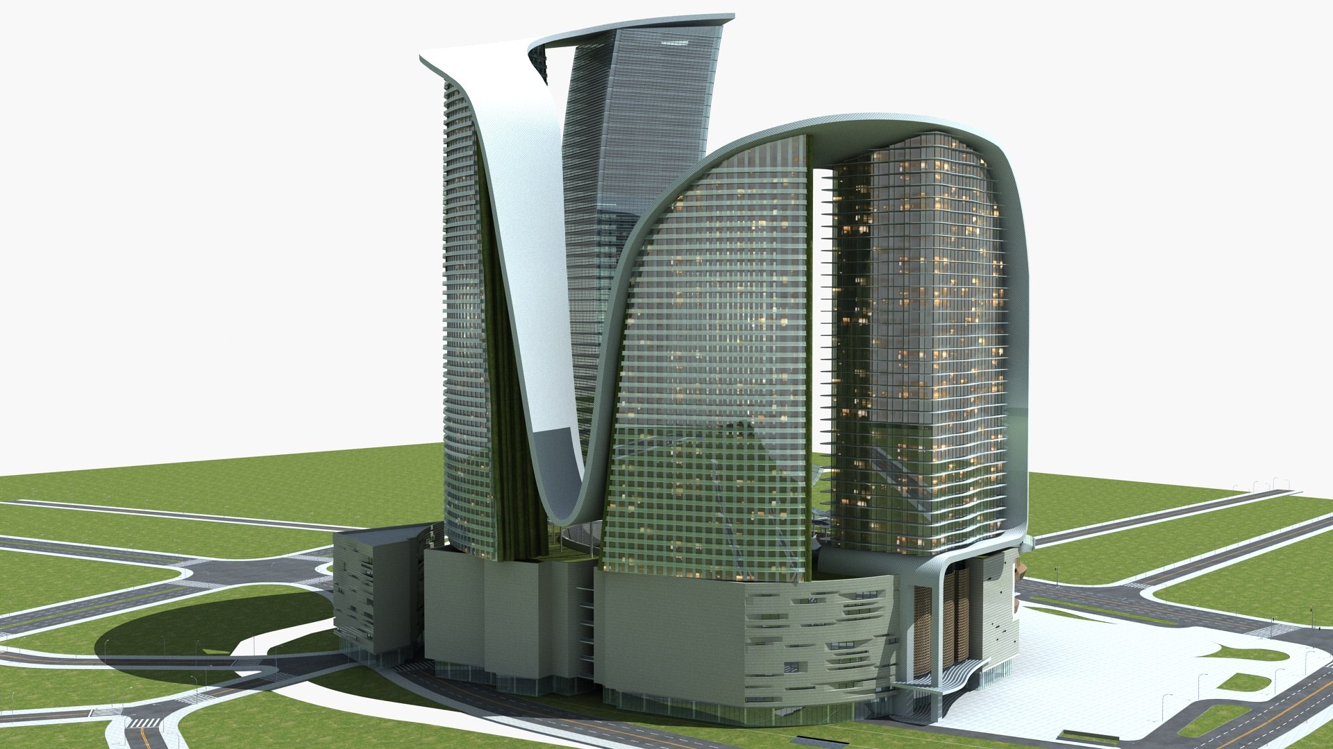 Cityscape 14 3D Model - TurboSquid 2075142