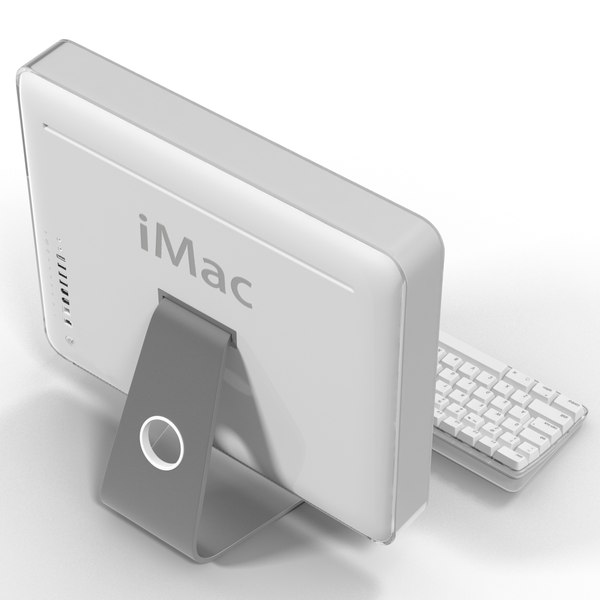 apple imac g5 desktop 3d model