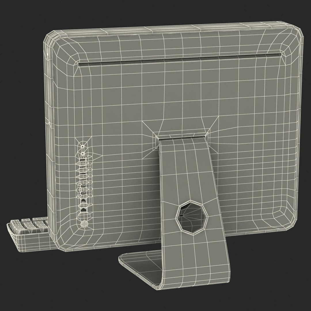 apple imac g5 desktop 3d model