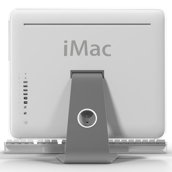 apple imac g5 desktop 3d model