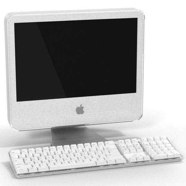 apple imac g5 desktop 3d model