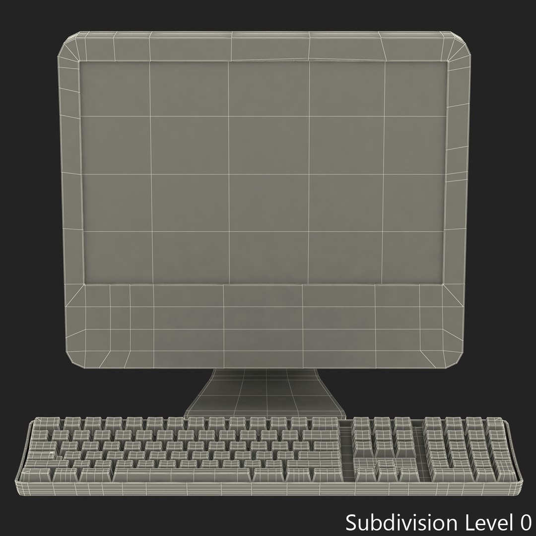 apple imac g5 desktop 3d model