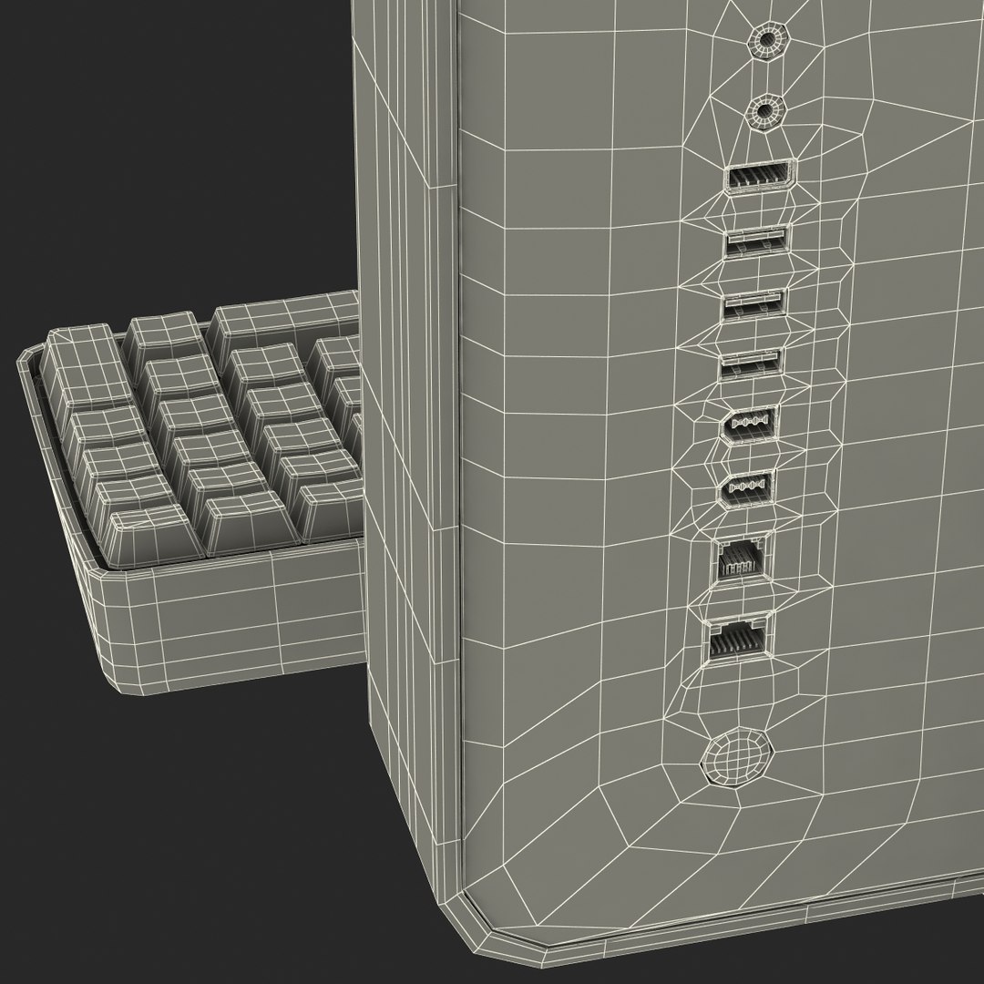 apple imac g5 desktop 3d model