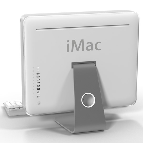 apple imac g5 desktop 3d model
