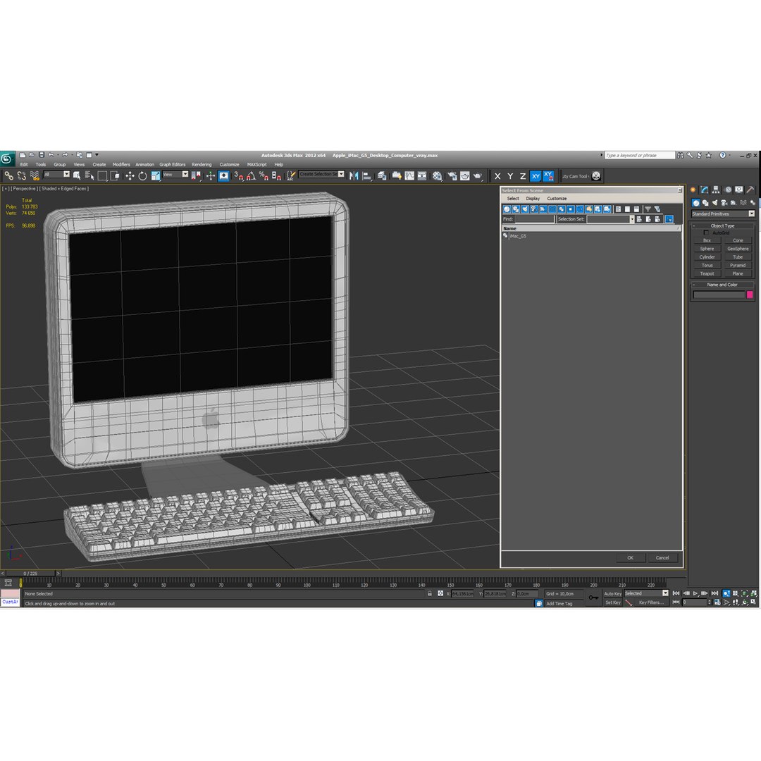 apple imac g5 desktop 3d model