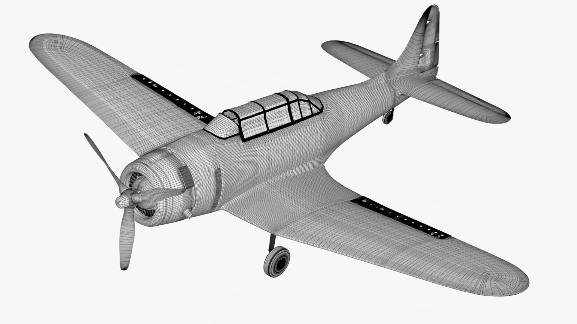 Realistic Propeller Plane 3D Model - TurboSquid 2117670