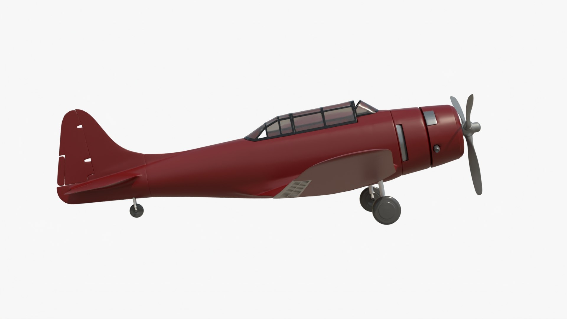 Realistic Propeller Plane 3D Model - TurboSquid 2117670