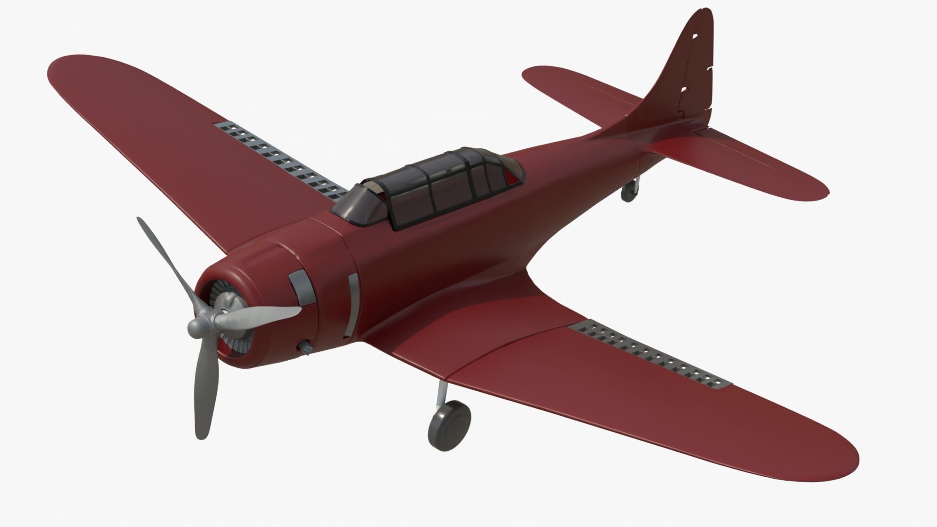 Realistic Propeller Plane 3D Model - TurboSquid 2117670