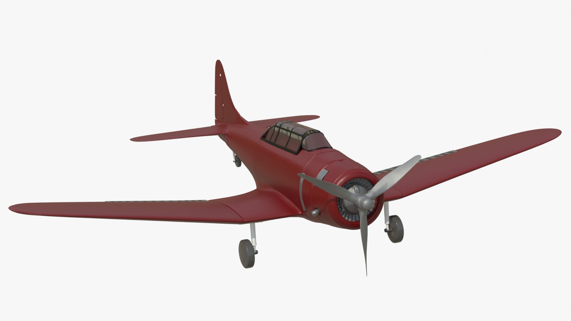 Realistic Propeller Plane 3D Model - TurboSquid 2117670