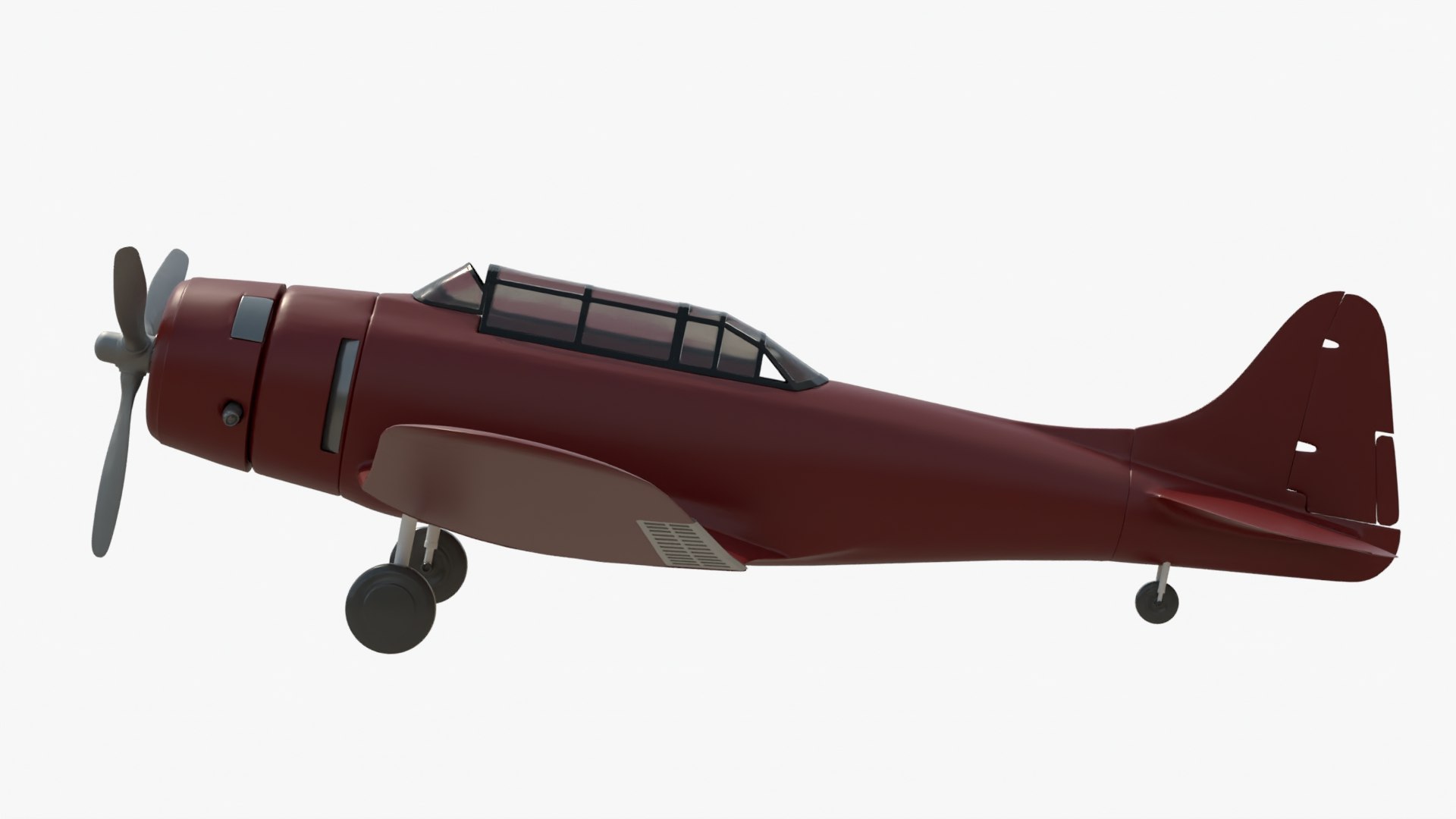 Realistic Propeller Plane 3D Model - TurboSquid 2117670