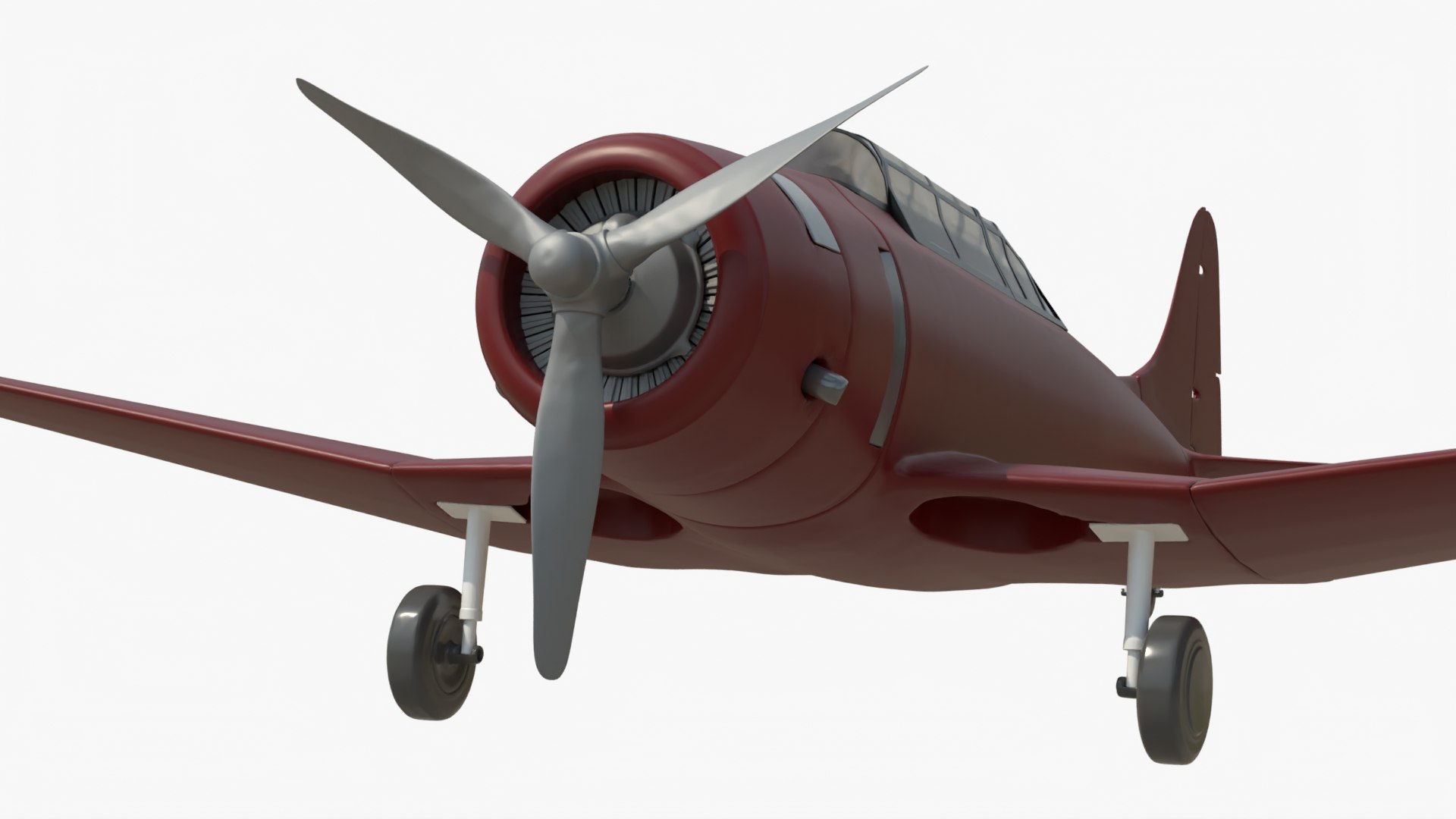 Realistic Propeller Plane 3D Model - TurboSquid 2117670