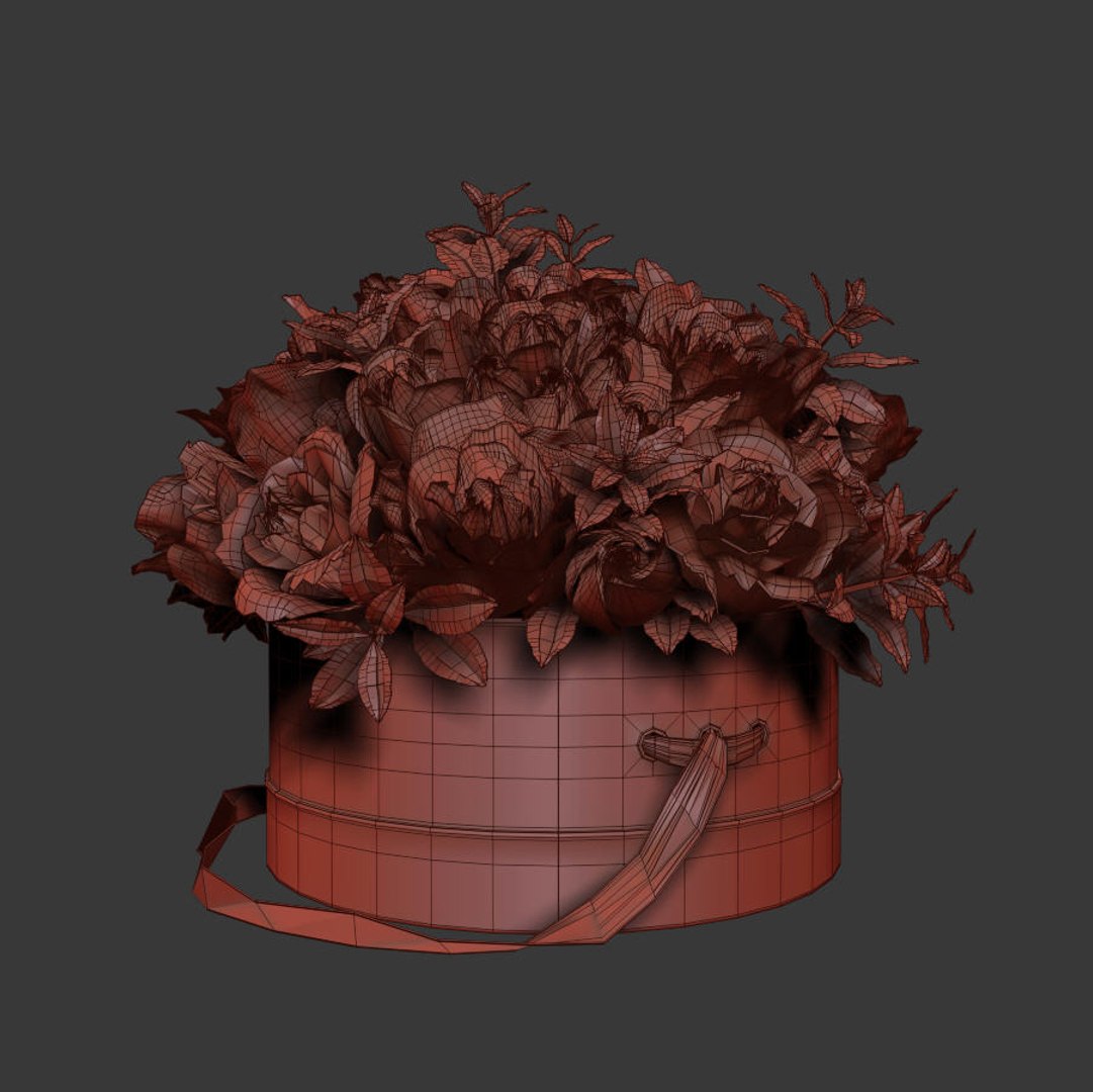 3D Roses Box - TurboSquid 1347370